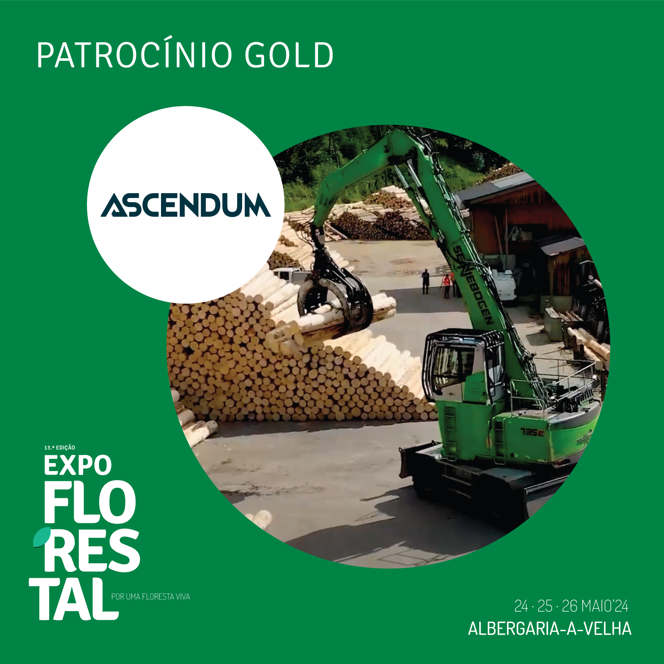 Patrocinador Gold - Ascendum - EXPOFLORESTAL